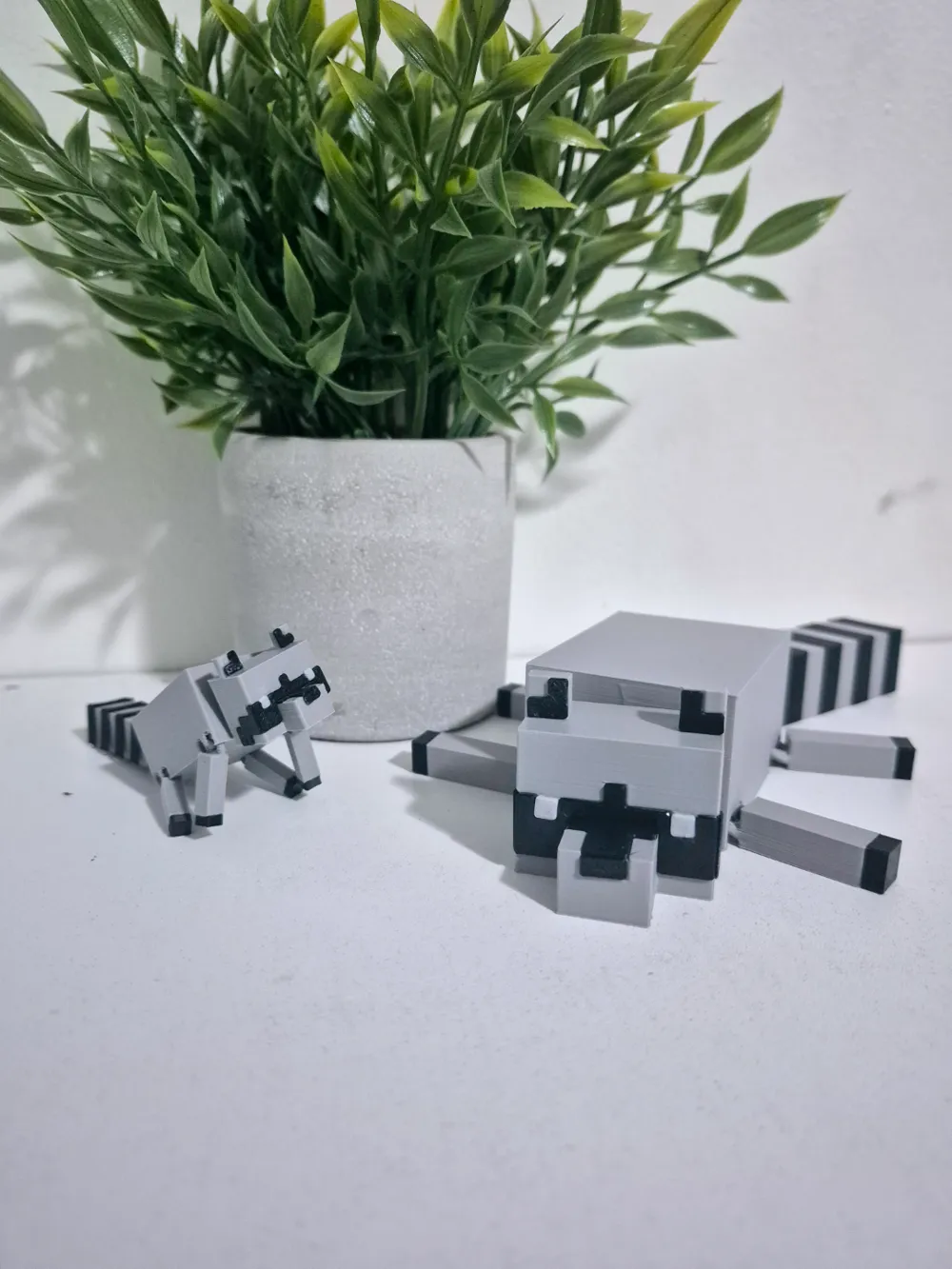 Minecraft raccoon articulated by Nismo3Dprint MakerWorld: Download Free ...