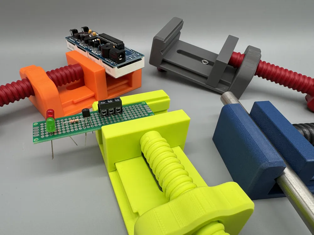 stable vice, clamp, made of only three parts by practical3D MakerWorld: Download Free 3D Models