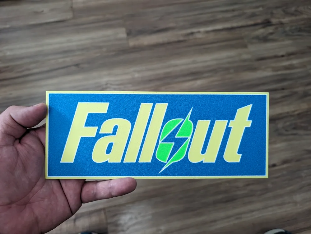Fallout sign by DMurr5050 - MakerWorld
