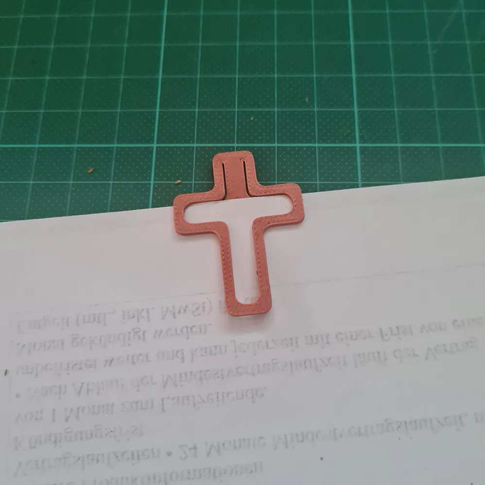 A cross as a bookmark or paperclip by Arts and crafts - MakerWorld