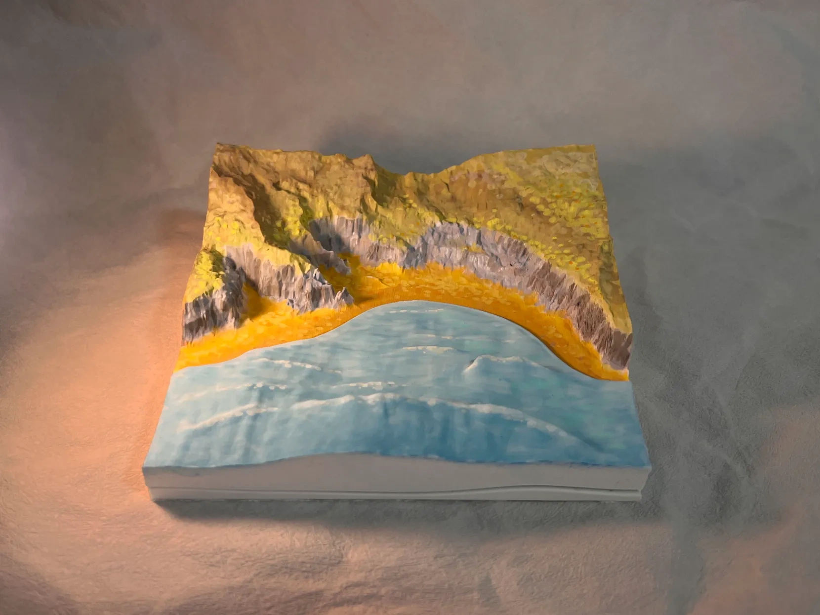 Coastal 3D Model - Printable in Parts, Realistic Coastline by angulu ...