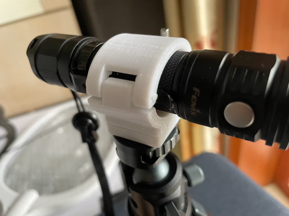 flashlight mount&magnet mount for tripod by user_3590226194 MakerWorld ...