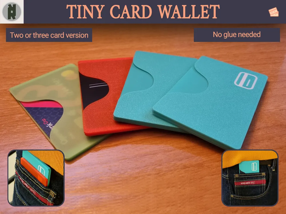 Tiny card wallet by Raxell - MakerWorld