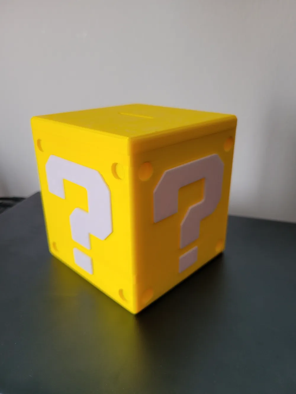 Mario question block coin bank by rsrandha - MakerWorld