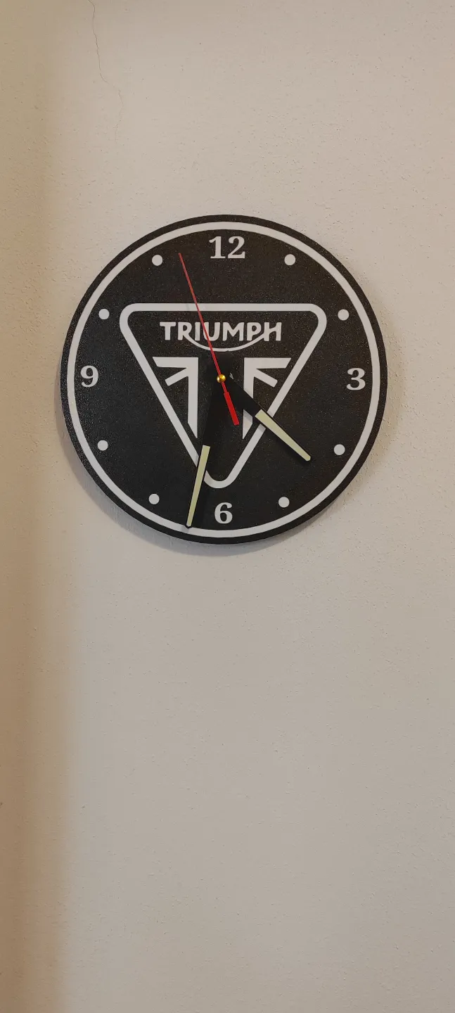Triumph Clock flat by prokyno - MakerWorld