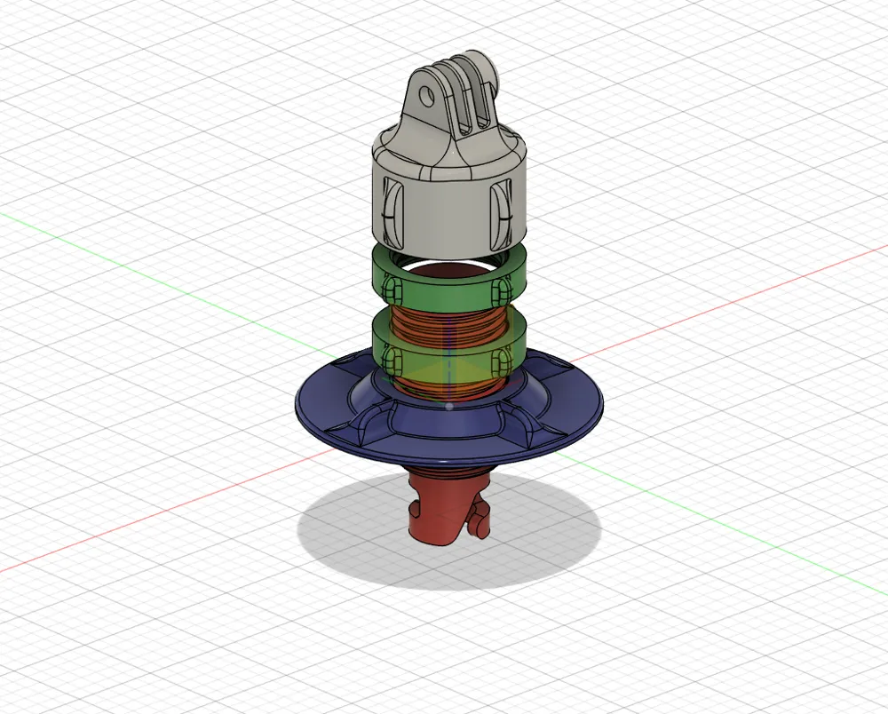 Stand Up Paddle Board GoPro Valve Mount - Free 3D Print Model - MakerWorld
