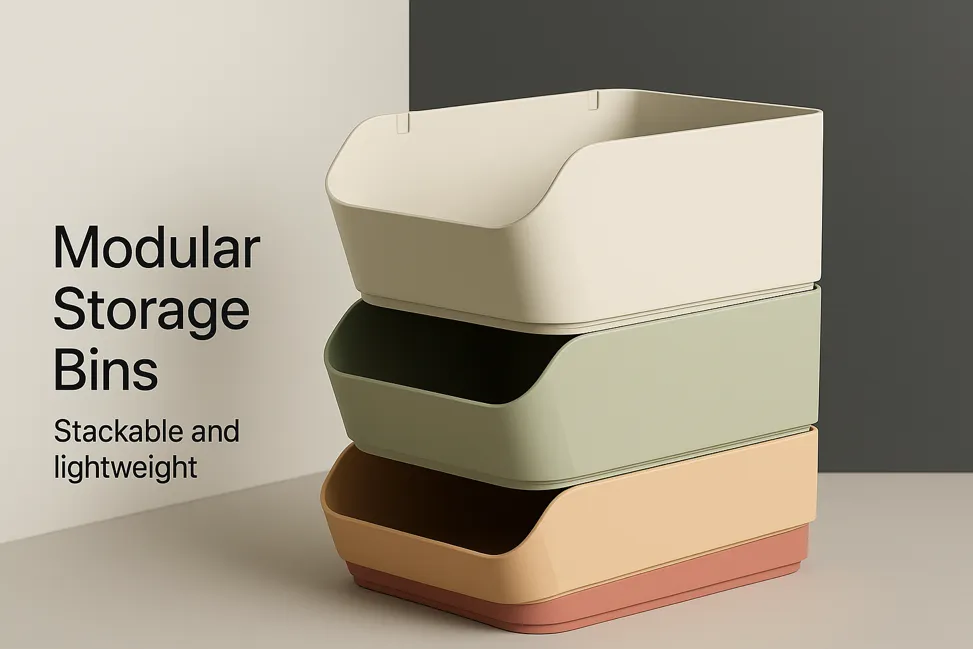 Stackable Minimal Storage Bins 3 Height Set - Free 3D Print Model ...
