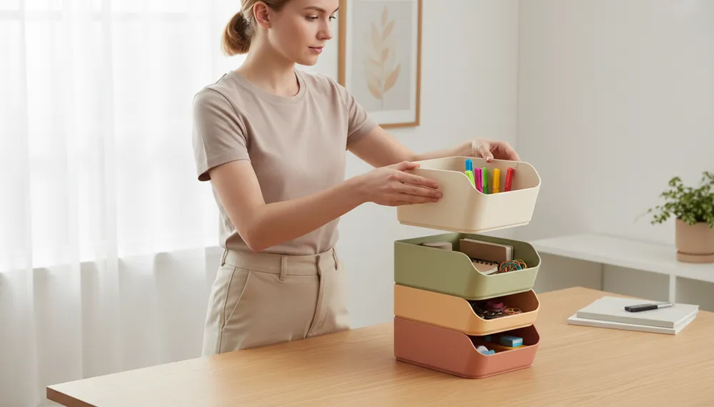Stackable Minimal Storage Bins 3 Height Set - Free 3D Print Model ...