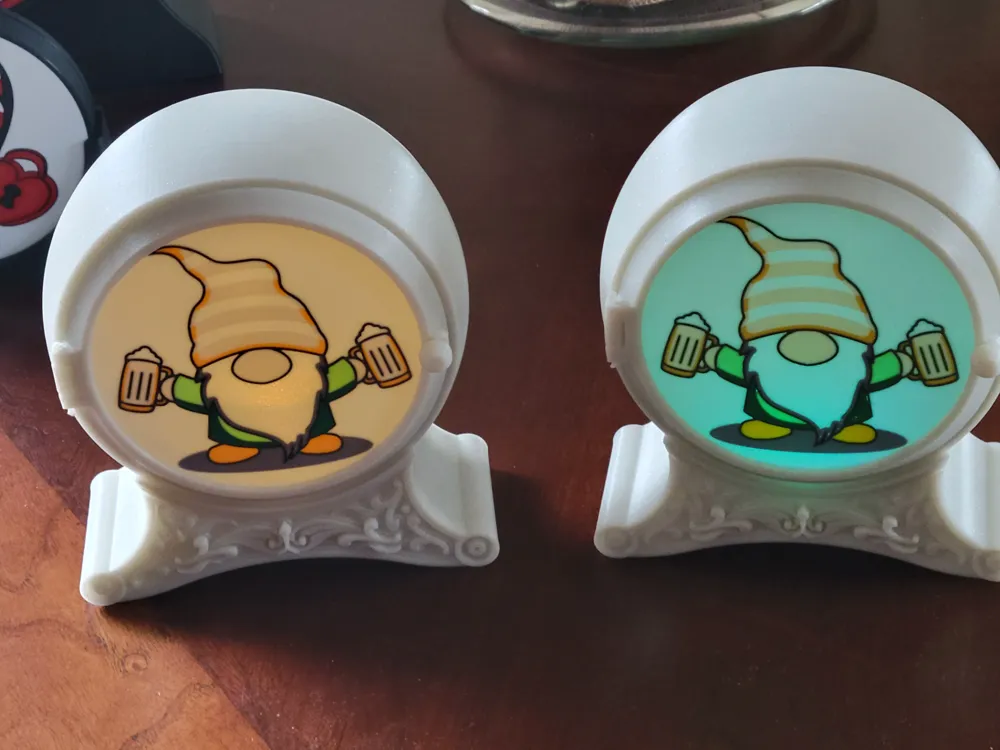 Cheers Gnome, Tea Light Scene by kabendesign - MakerWorld