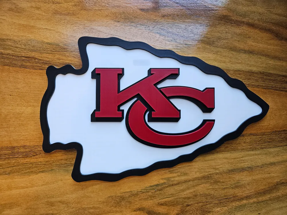 Kansas City Chiefs 3D Sign by Fast3D - MakerWorld