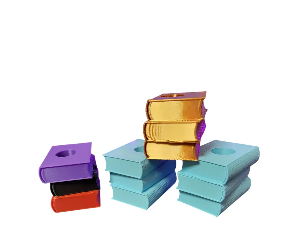 Book Lover's Straw Topper - Stack of Books - Free 3D Print Model ...