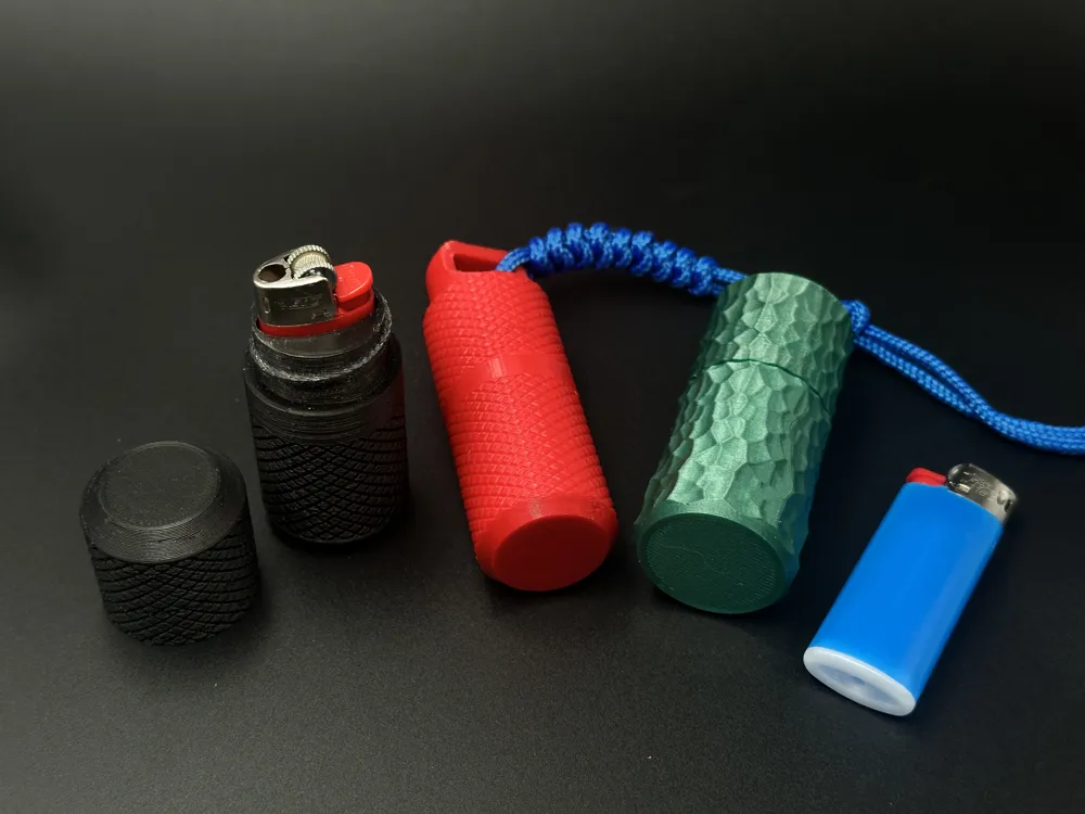 Bic lighter waterproof case,six styles - Free 3D Print Model - MakerWorld