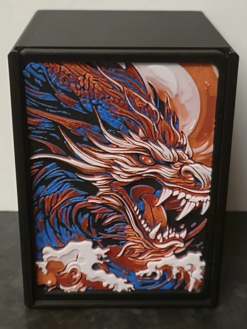 MTG Commander Deck Box inlay Dragon HueForge - Free 3D Print Model ...