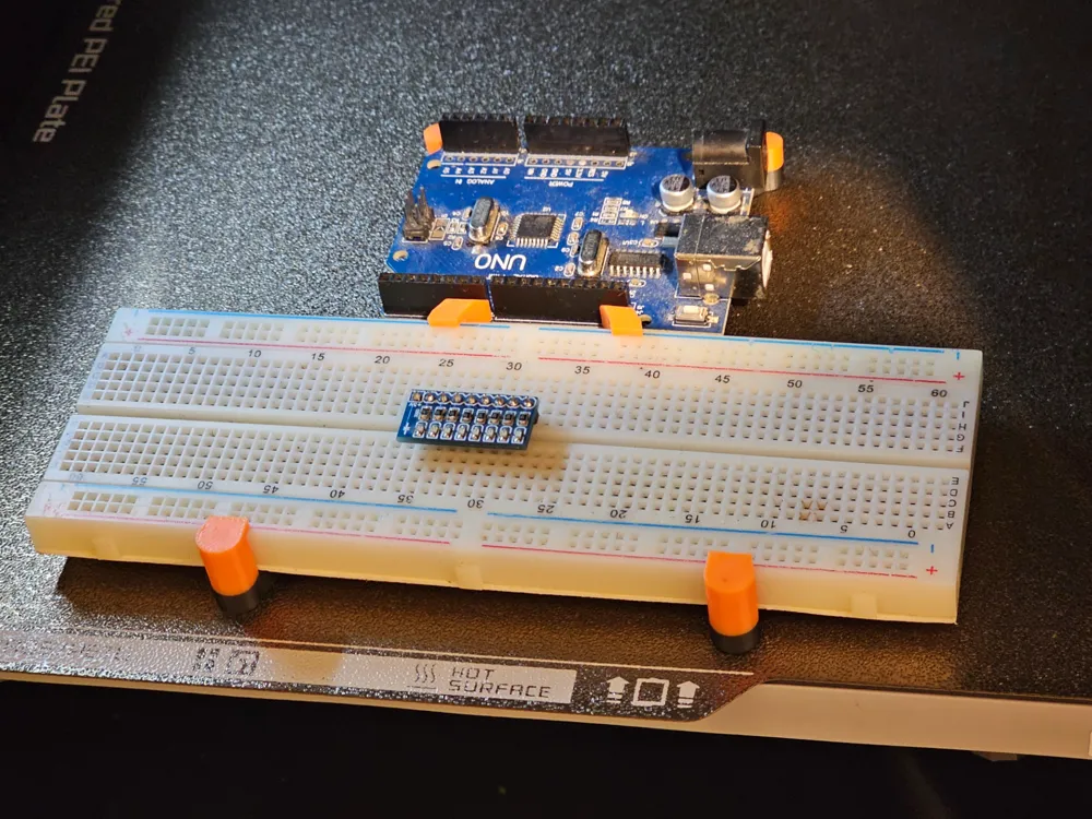 Arduino Uno And Breadboard Holder Remixed By Pixel To Prototype Josh