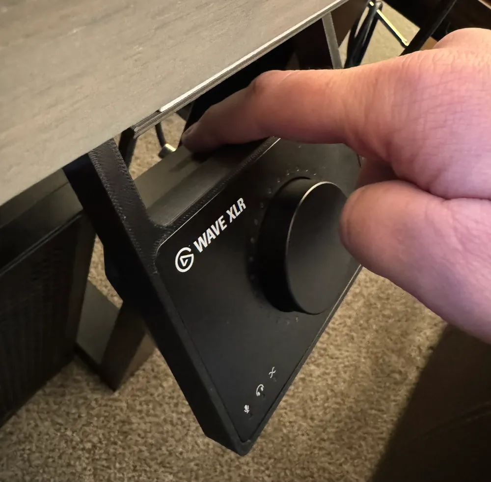 Elgato Wave XLR Under Desk Mount w/ Mute Access by JMoody - MakerWorld