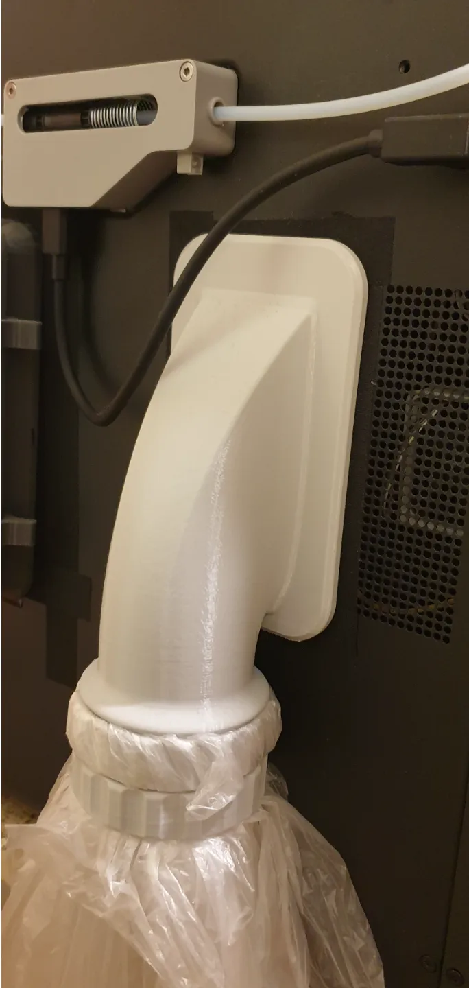 Trash bag poop chute for Bambu Lab P1P/X1C by rafo25 - MakerWorld