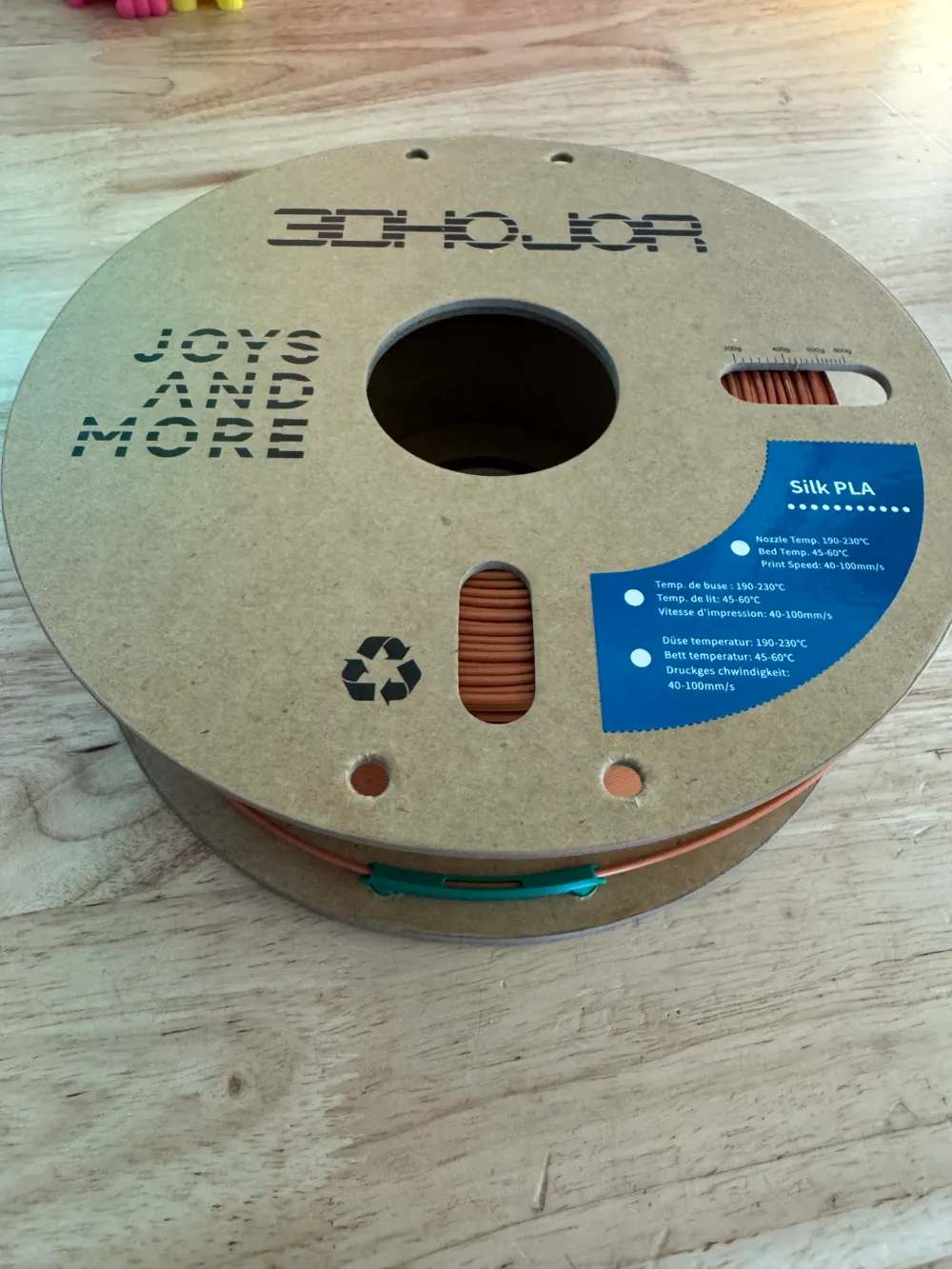 3DHojor Cardboard Spool Filament End Holder - Free 3D Print Model ...