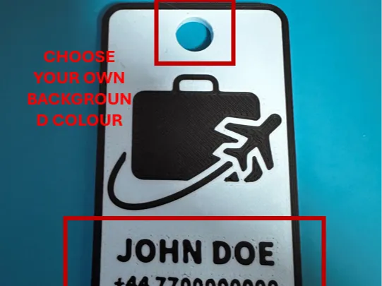 Customizable Luggage Tag - Free 3D Print Model - MakerWorld
