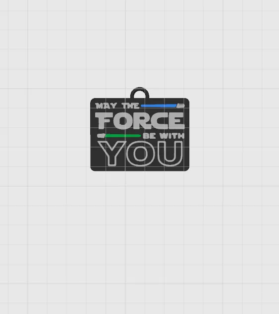 May the force be with you keychain by R2RO - MakerWorld