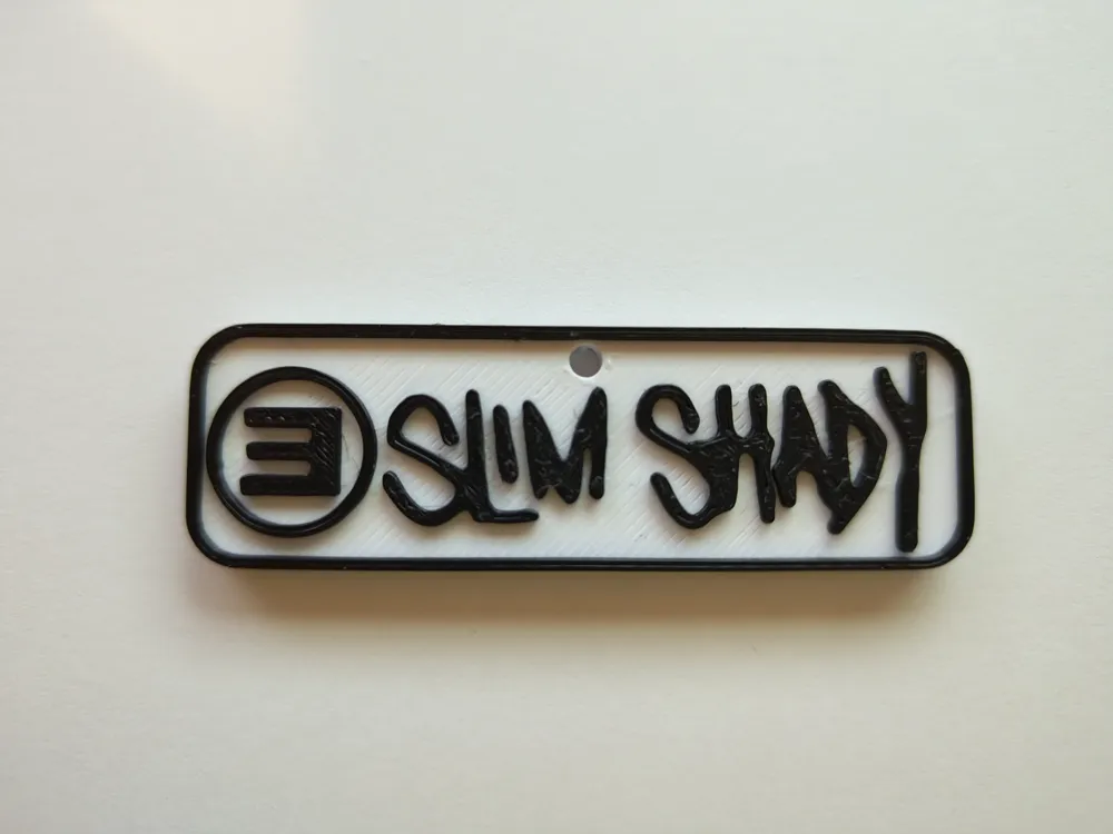 Eminem Slim Shady Keychain by Astro - MakerWorld