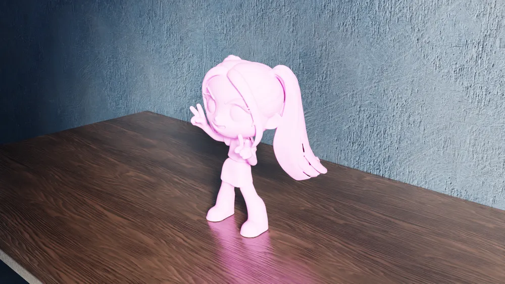 Chibi Mira Kpop Demon Hunters - Free 3D Print Model - MakerWorld