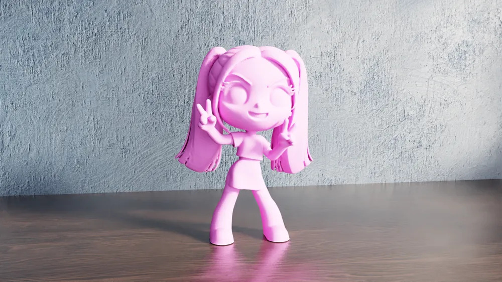 Chibi Mira Kpop Demon Hunters - Free 3D Print Model - MakerWorld