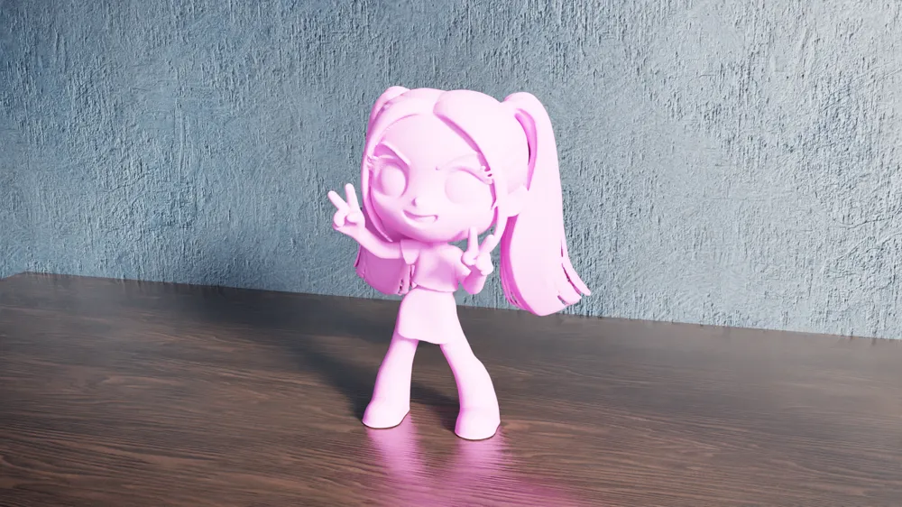 Chibi Mira Kpop Demon Hunters - Free 3D Print Model - MakerWorld
