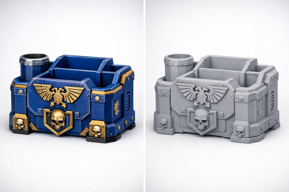 SPACE MARINE: IMPERIUM ARMORY ORGANIZER - Free 3D Print Model - MakerWorld