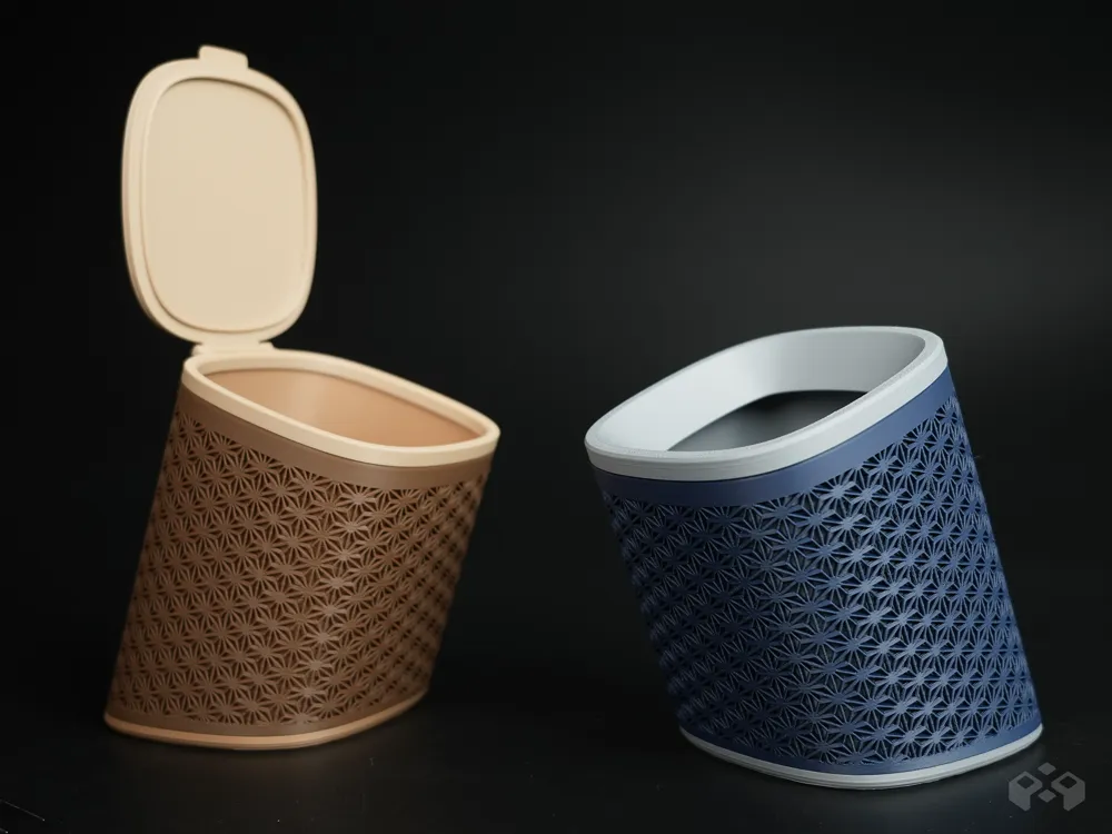 Mini Desktop Bin / 2 Lid Design / Kumiko by Meyui - MakerWorld