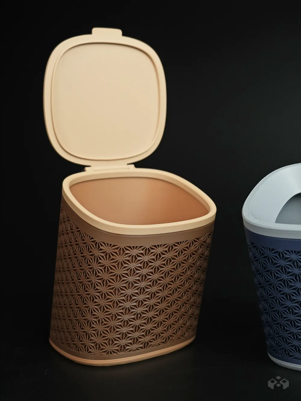 Mini Desktop Bin / 2 Lid Design / Kumiko by Meyui - MakerWorld