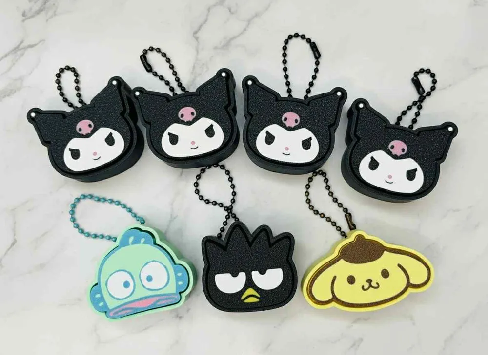 Sanrio Kuromi Hangyodon Badtz-Maru Pompom Clicker - Free 3D Print Model ...