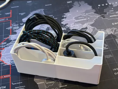 Gridfinity Cable Storage Bins - Free 3D Print Model - MakerWorld
