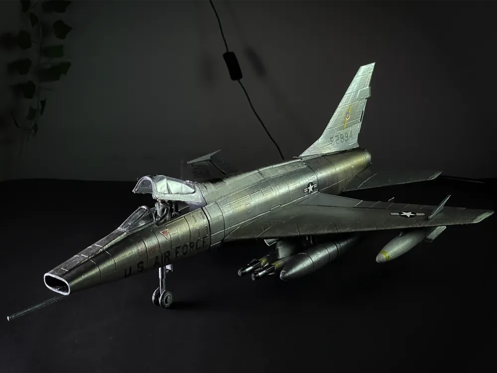 F100-D Super Sabre – 1/32 Scale Model by Christop MakerWorld: Download ...