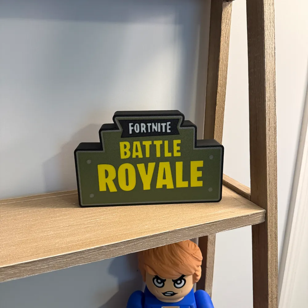 Fortnite Battle Royale LED Light Box - Free 3D Print Model - MakerWorld