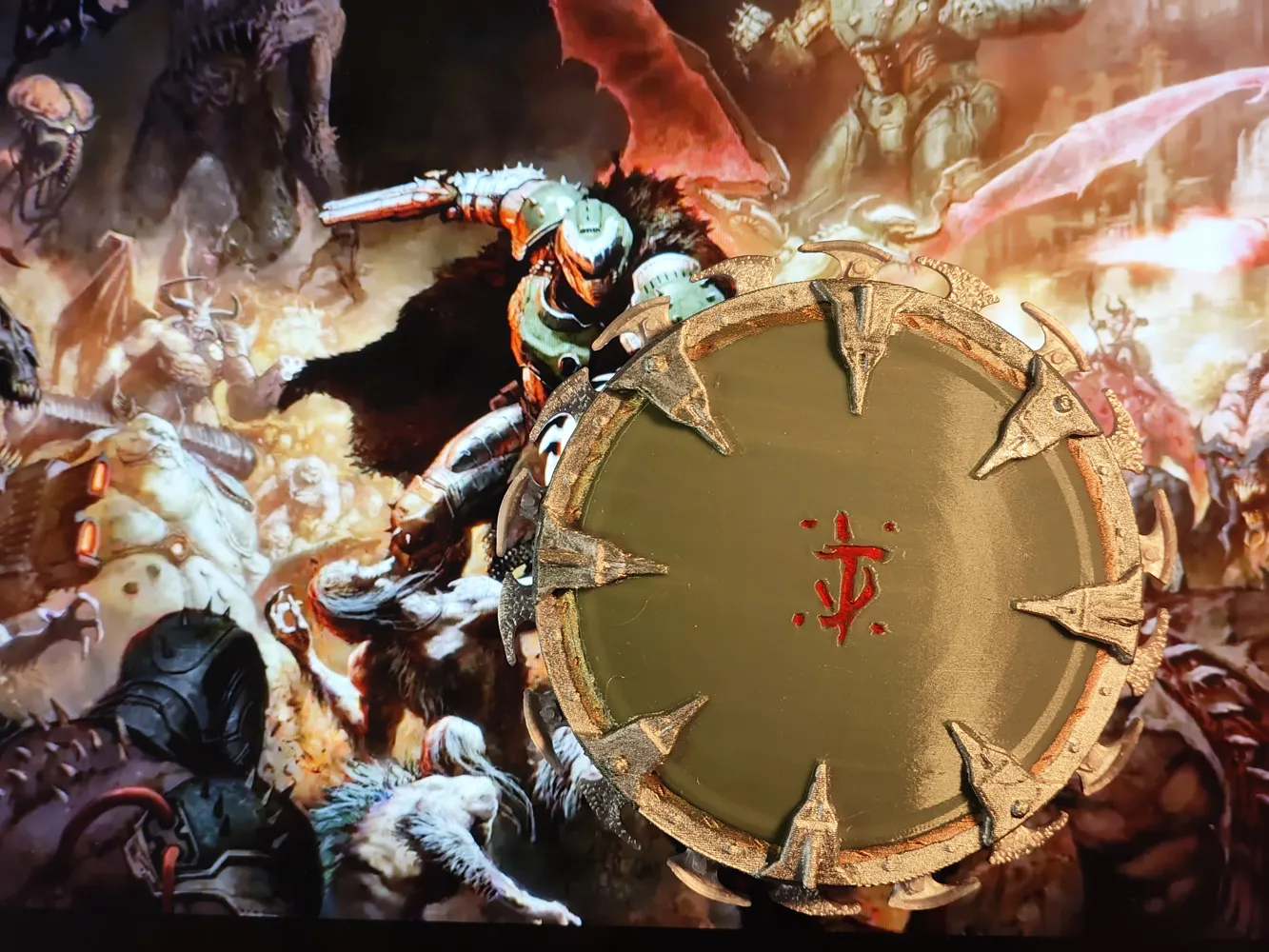 Doom - The Dark Ages Rotating Shield by Nobod1 MakerWorld: Download ...