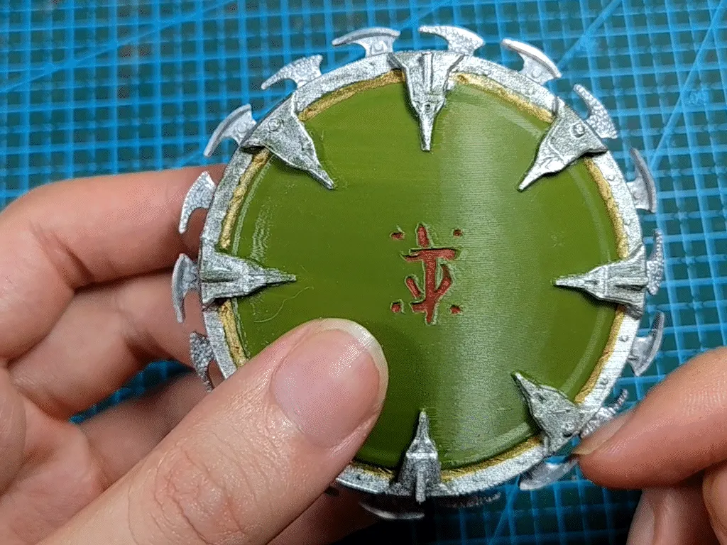 Doom - The Dark Ages Rotating Shield - Free 3D Print Model - MakerWorld