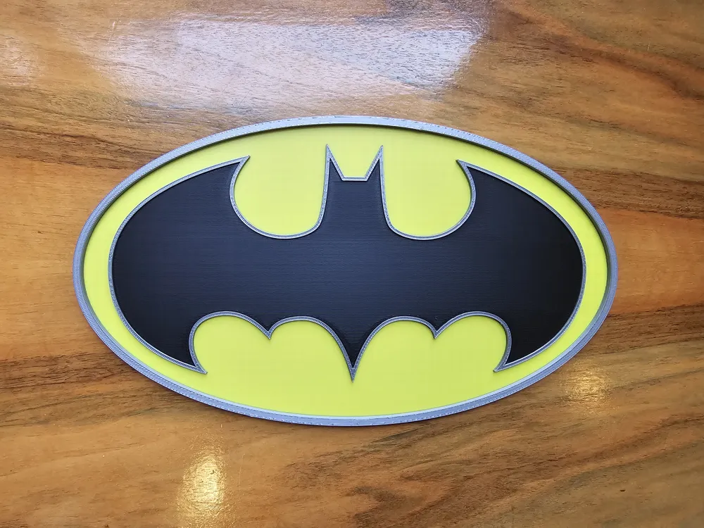 Batman 3D Sign - Free 3D Print Model - MakerWorld