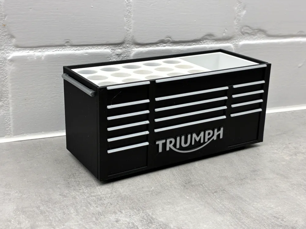Triumph motorcycle Inspire desk Toolbox Pen Holder by Mrtk1970 ...
