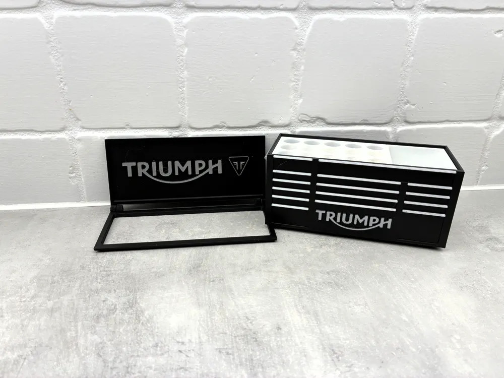Triumph motorcycle Inspire desk Toolbox Pen Holder by Mrtk1970 ...