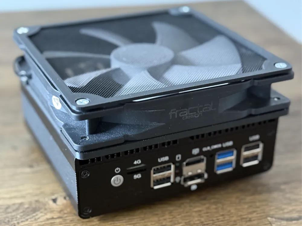 Topton X2E N100/N150 Mini PC 140mm Fan Brackets by Jacob_F MakerWorld ...