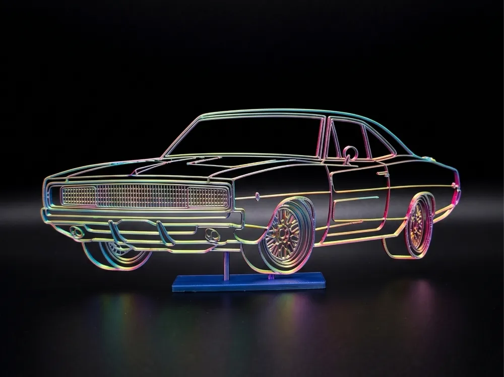 1968 Dodge Charger - Modelo de impresión 3D gratuito - MakerWorld