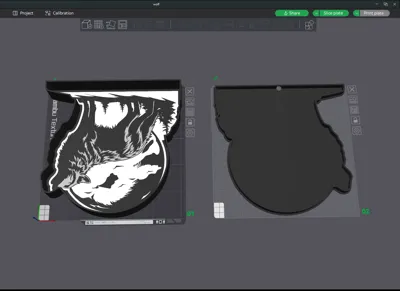 Howling Wolf by Wizard7741 - MakerWorld