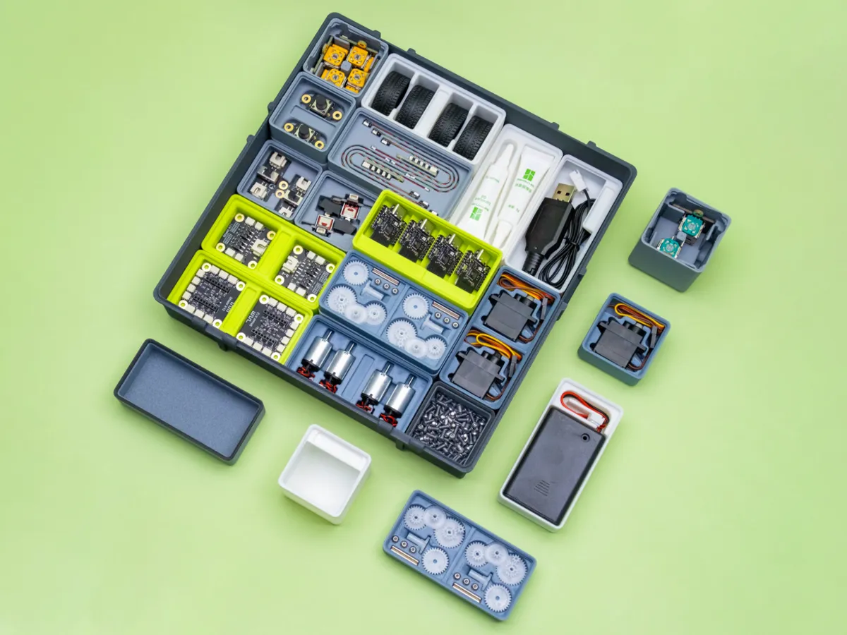 CyberBrick Gridfinity Organizer Box - Free 3D Print Model - MakerWorld