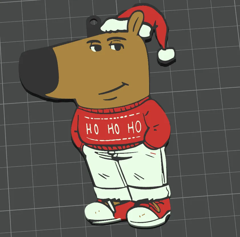 Christmas chill guy by Wiktor - MakerWorld