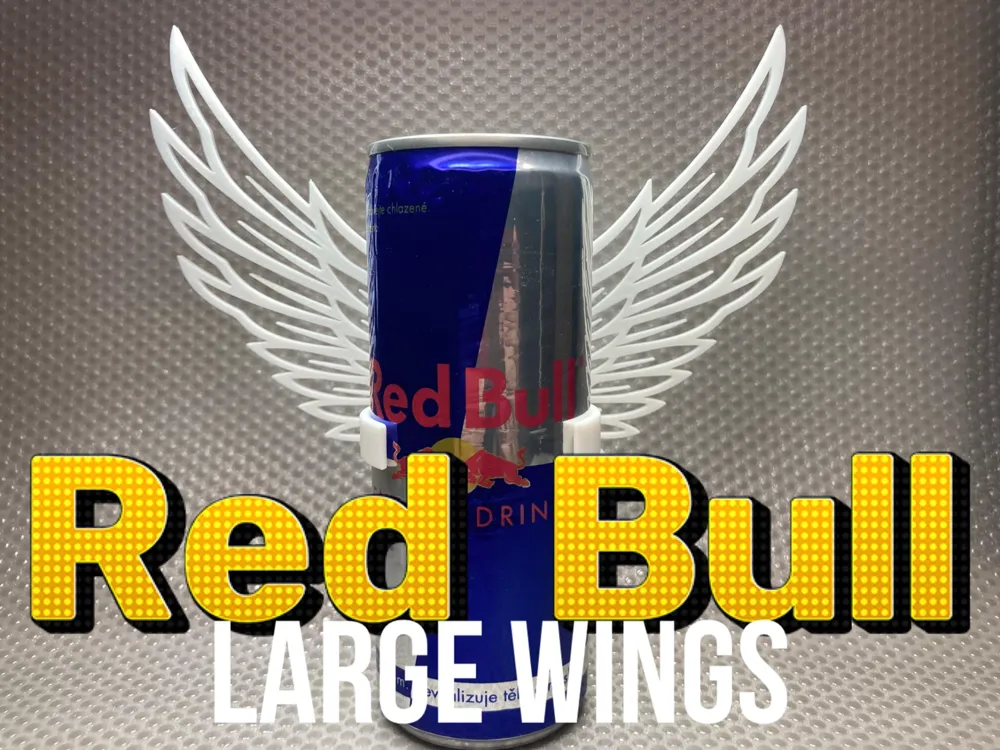 Red Bull 0.25 liter wings - large size by Nasik - MakerWorld