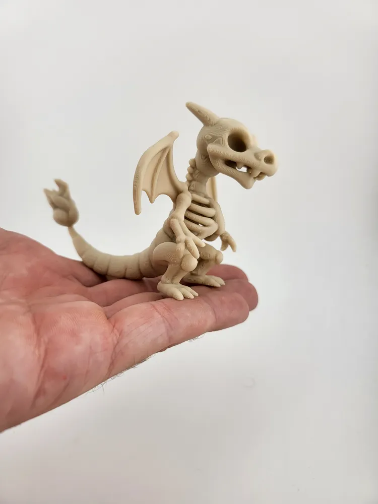 Charizard pokemon Skeleton Figure Dragon Fossil by Mad power MakerWorld ...
