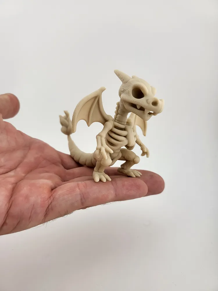 Charizard pokemon Skeleton Figure Dragon Fossil by Mad power MakerWorld ...