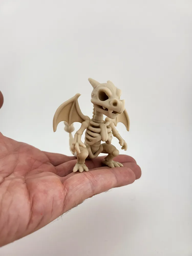 Charizard pokemon Skeleton Figure Dragon Fossil by Mad power MakerWorld ...