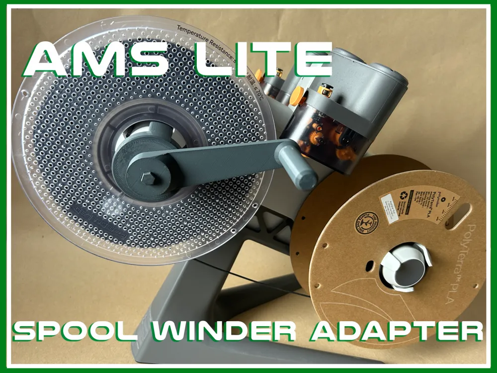 AMS Lite Spool Winder Adapter by B-Lab 3D - MakerWorld