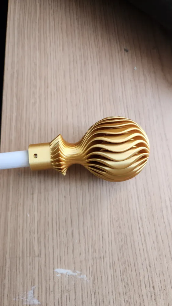 Curtain rod end adapter 16 mm - Free 3D Print Model - MakerWorld